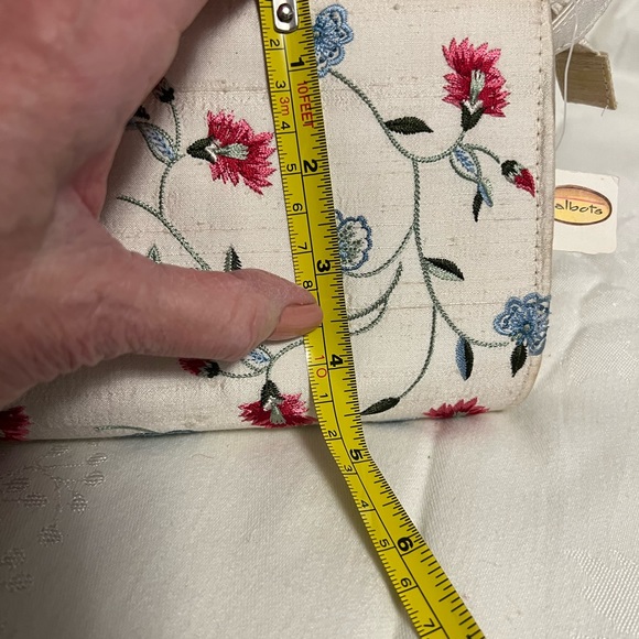 Talbots | Bags | Talbots Silk Floral Embroidered Mini Bag Nwt | Poshmark